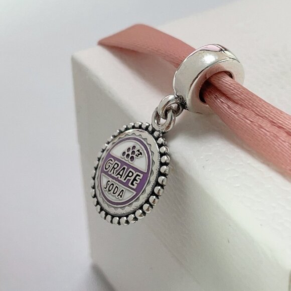 Pandora | Jewelry | Pandora Up Grape Soda Badge Dangle Charm Featuring ...